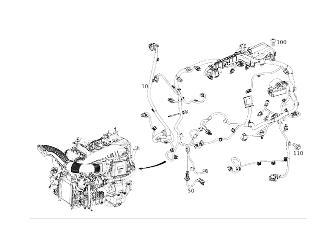 2015-2021 Mercedes-Benz Electrical Wiring Harness 274-150-86-02 ...