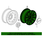 2019-2024 GM Wheel, Alloy 23376216 GM | GMPartsDirect.com