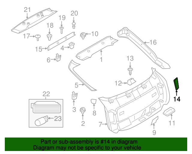 51497046319 - 2008-2019 BMW X6 Access Cover (51-49-7-046-319) | BMW of ...
