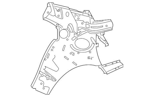 118-630-88-00 - Inner Quarter Panel 2020-2021 Mercedes-Benz | Mercedes ...