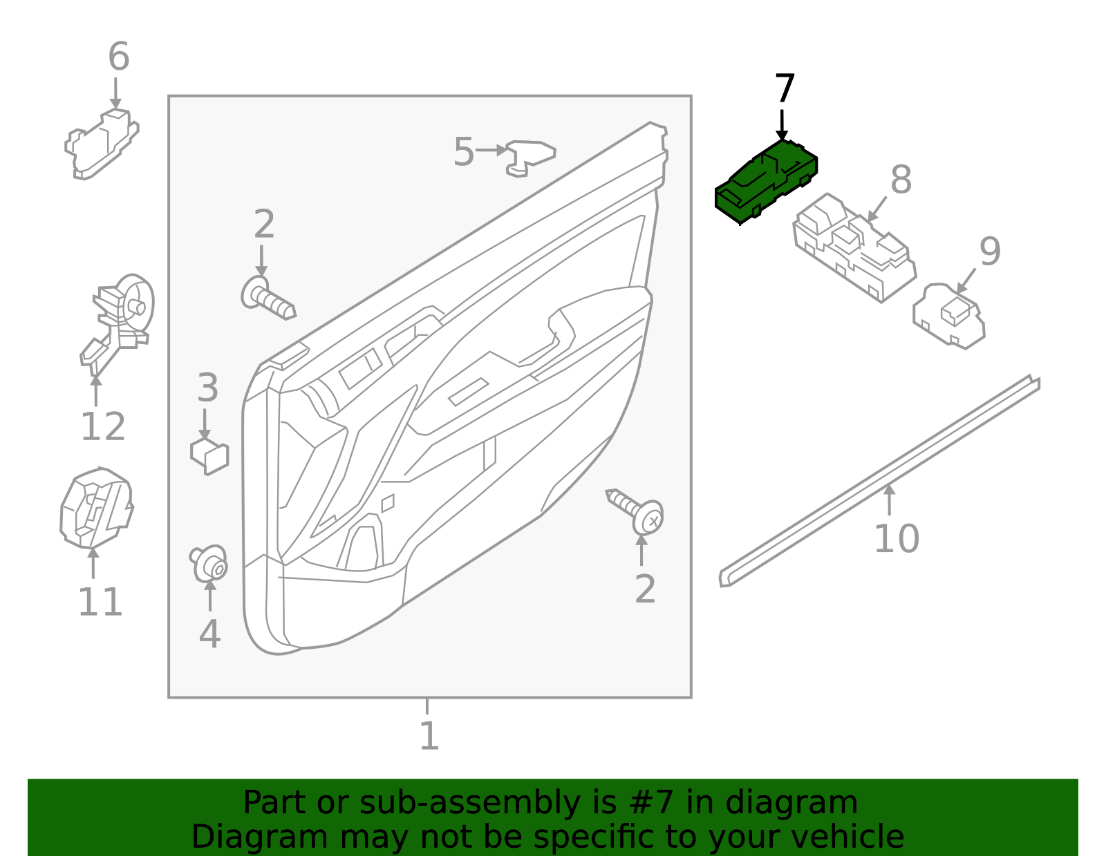 Genuine Window Switch for 2017-2023 Hyundai Elantra | Part# 93575-F2000 ...