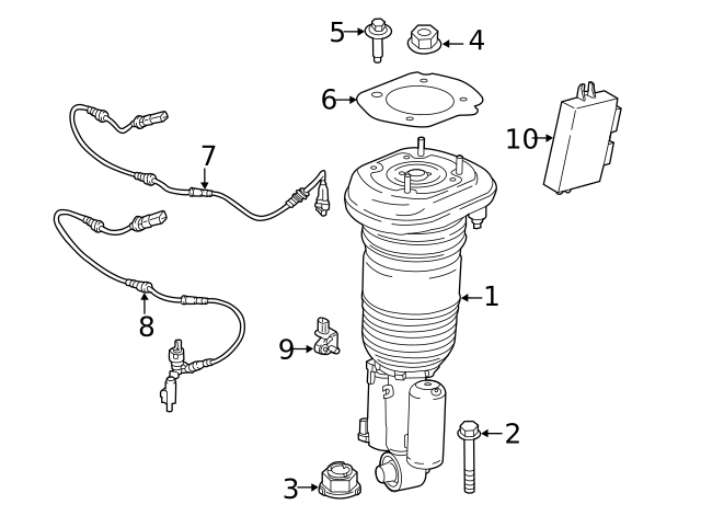 37106872967 - 2018-2019 BMW 640i xDrive Gran Turismo Shock Absorber (37 ...
