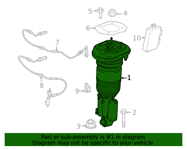 37106872967 - 2018-2019 BMW 640i xDrive Gran Turismo Shock Absorber (37 ...