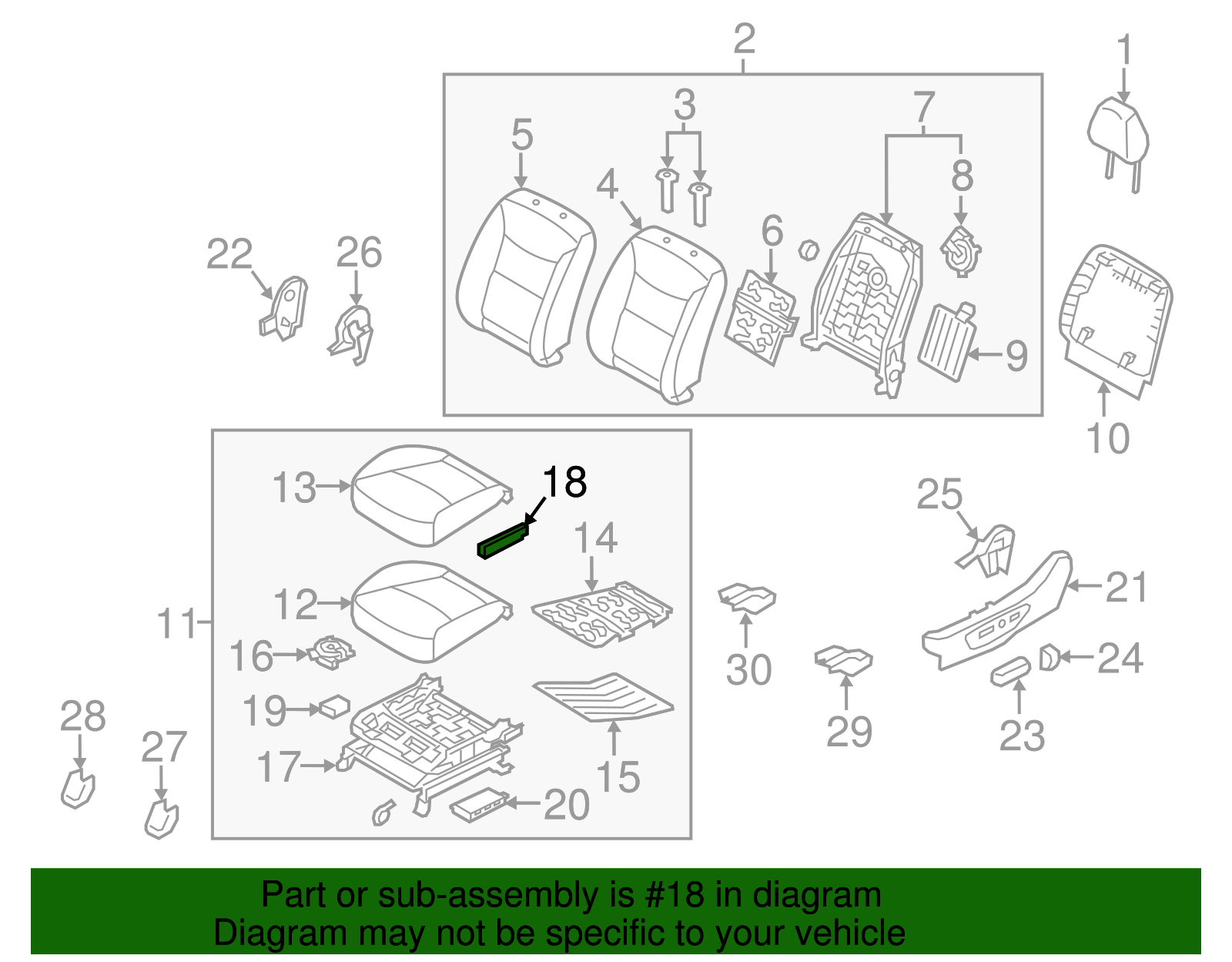 88520-2P010VA - Seat Switch 2014-2015 Kia Sorento | Kia.Parts Store