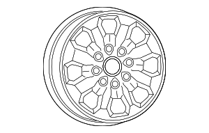 2019 Ram Wheel, Alloy 6MH99RXFAA | TascaParts.com