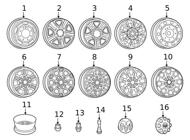 2019-2020 Ram Wheel, Alloy 6MP64AAAAA | TascaParts.com