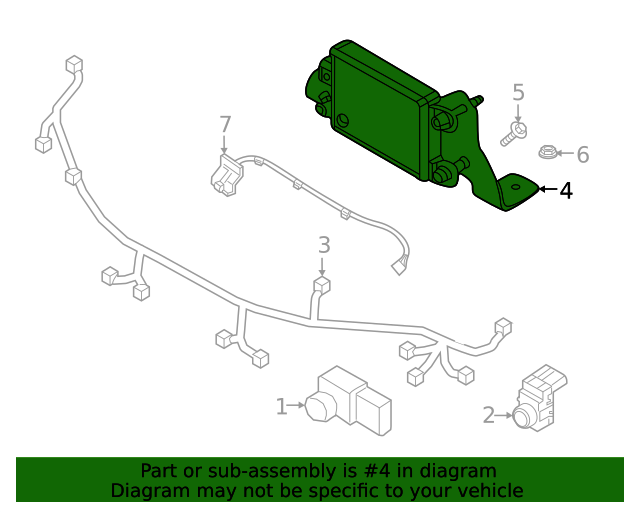 2019-2021 Genesis G70 Unit Assembly-Smart Cruise Control 96400-G9100 ...