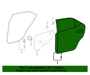 Toyota OEM Door Shell Part# 67003-02400 | OEM Vehicle Parts