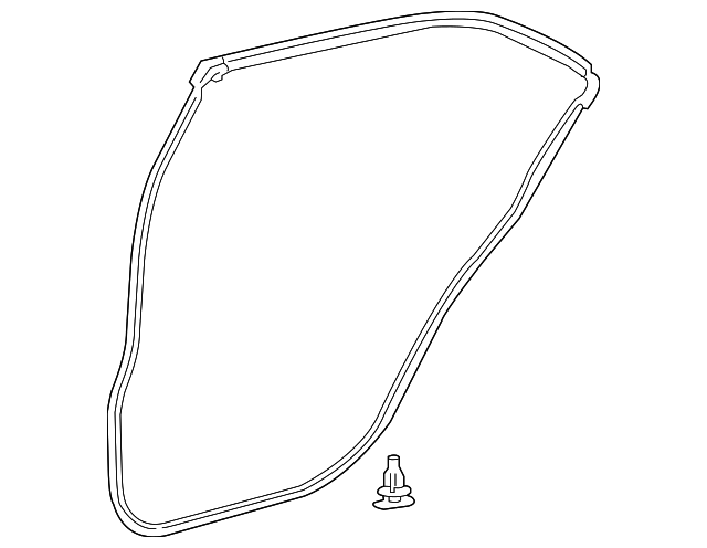 2014-2019 Toyota Corolla Door Weather-Strip 67871-02230 | Toyota Parts ...