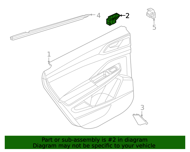 2022-2024 Volkswagen Taos Switch Bezel 2GJ-868-345-82V | VW Direct Auto ...
