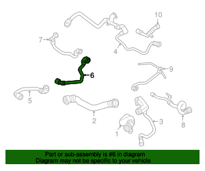 Genuine BMW 17-12-8-602-676 | Engine Coolant Hose | FREE Shipping on ...