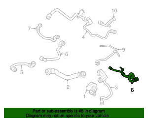 Genuine BMW 17-12-8-602-670 | Reservoir Hose | FREE Shipping on Most ...