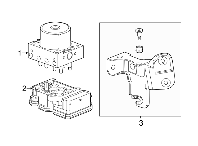 42455109 - Electronic Brake Control Module with 4 Bolts 2017-2020 ...