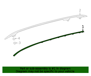 247-690-23-00 - Roof Molding 2020-2023 Mercedes-Benz | Mercedes-Benz ...
