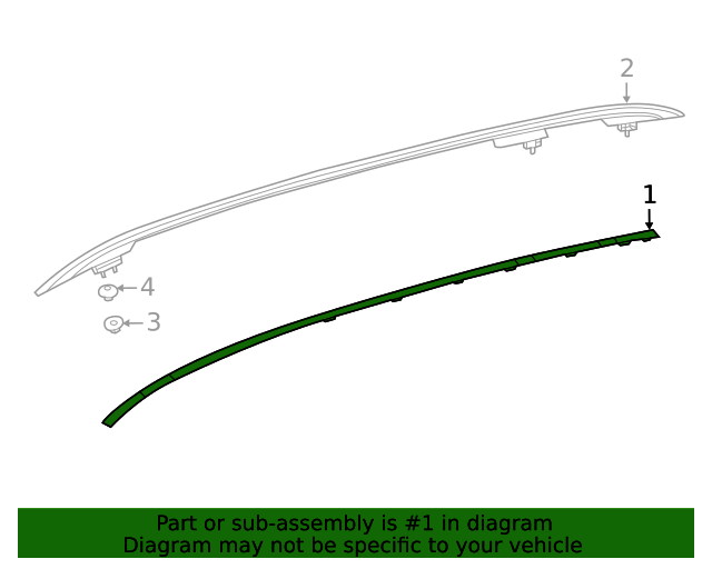 247-690-23-00 - Roof Molding 2020-2023 Mercedes-Benz | Mercedes-Benz ...