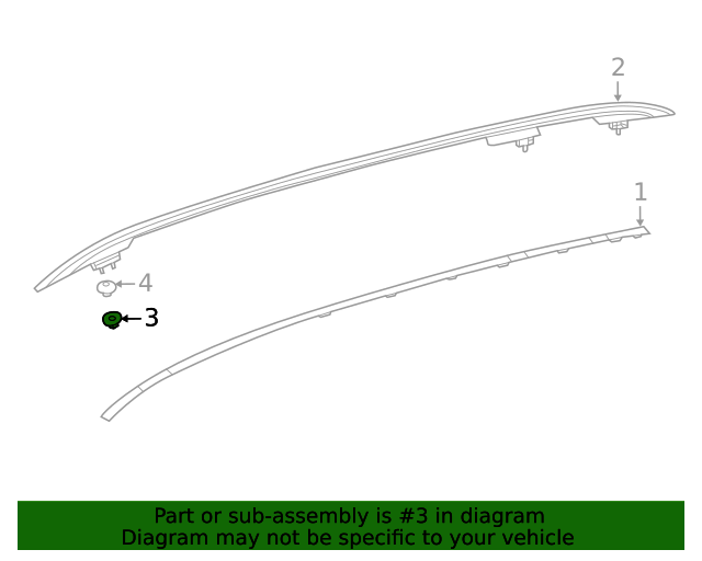 000-990-71-26 - Roof Rail Nut 2020-2021 Mercedes-Benz GLB 250 ...