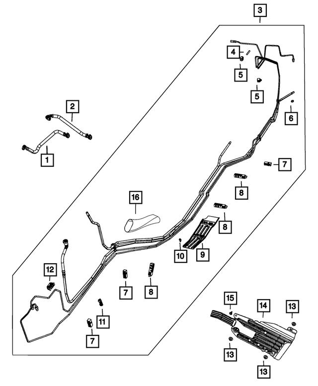 2011-2023 Mopar Fuel Supply Jumper 4726025AF | Mopar Original Parts ...