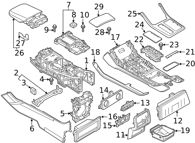 2017-2024 Audi Rear Bracket 4M0-863-346 | TascaParts.com