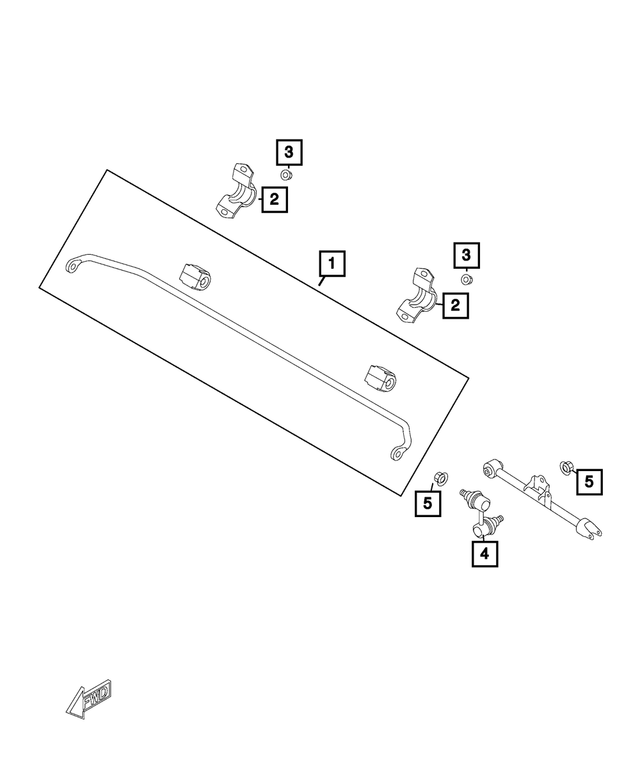 MOPAR GENUINE REAR SUSPENSION BAR - 68313171AA - 68313171AA | Mopar ...