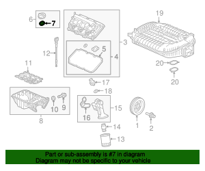 15613-R70-A00 - Gasket Oil Filler - 2008-2021 Honda | Genuine Honda Parts
