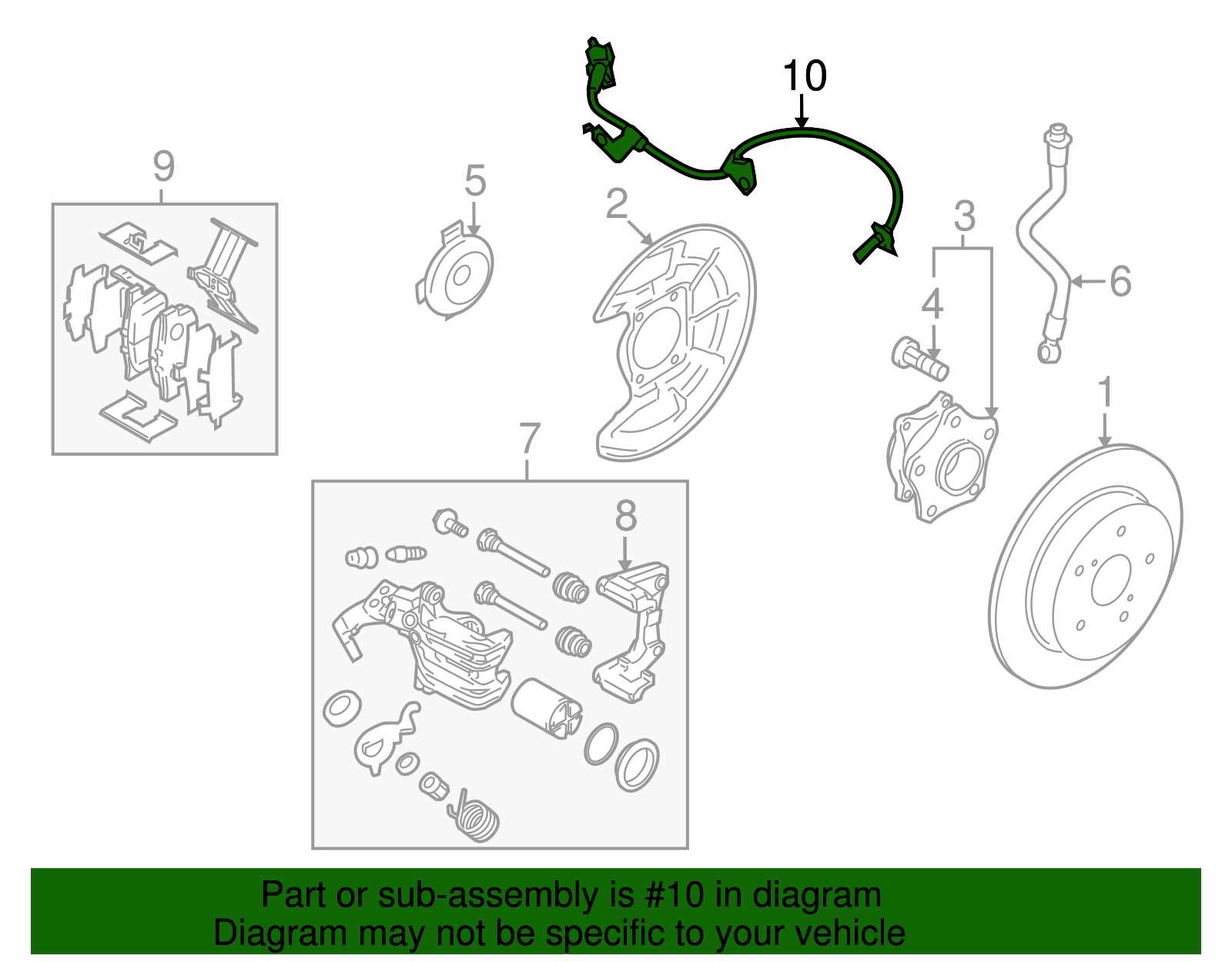 2010-2013 Suzuki Kizashi | 2010-2013 Suzuki Kizashi - Rear Speed Sensor | 5631057L01 | World OEM ...