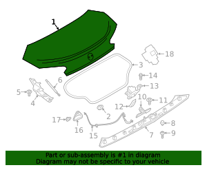 Genuine BMW 41-00-9-879-733 | Trunk Lid | FREE Shipping on Most Orders ...