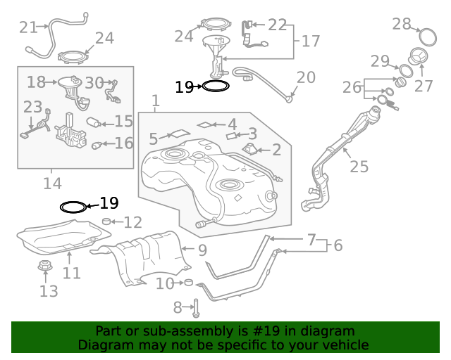 77169-06060 - Fuel Pump Assembly O-Ring - 2010-2023 Toyota | OEM ...