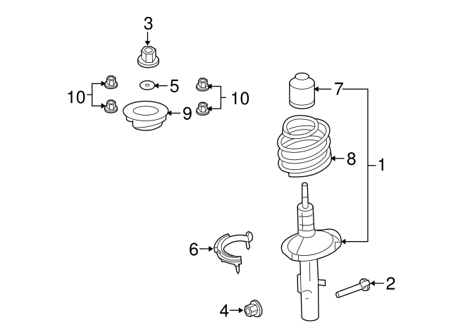2008-2019 Ford OEM NEW 2008-2019 Ford Lincoln MKT Explorer XLT Spring ...