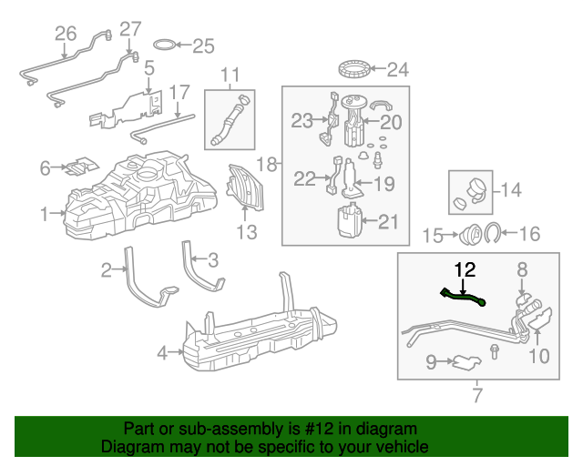 2010-2023 Lexus GX460 Vent Hose 77404-35050 | OEM Parts Online