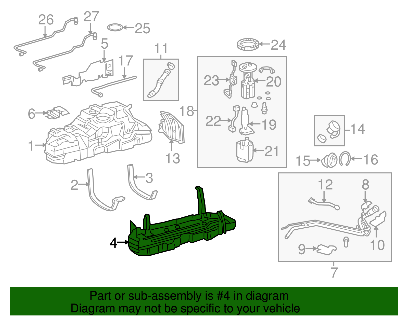 2014-2023 Lexus GX460 Fuel Tank Skid Plate 77606-60190 ...