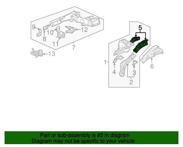 2009-2013 Honda Fit Extension, R Front Shock Absorber 60613-TK6-A00ZZ ...