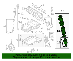 2018-2024 Audi Oil Filter Housing 07K-115-397-G | Audi USA Parts