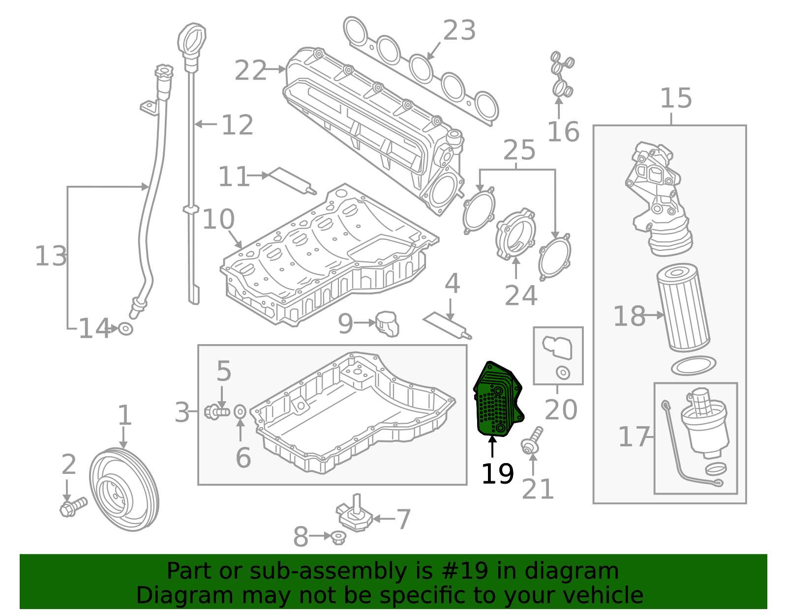 2017-2024 Audi Oil Cooler 07K-117-021-G | Audi USA Parts