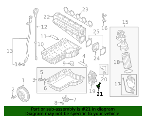 N-910-842-01 - Oil Cooler Bolt 2012-2024 Audi | Audi OEM Parts