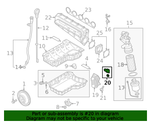 07K-117-070-A - Engine Oil Cooler Gasket 2017-2024 Audi | AutoNation Parts