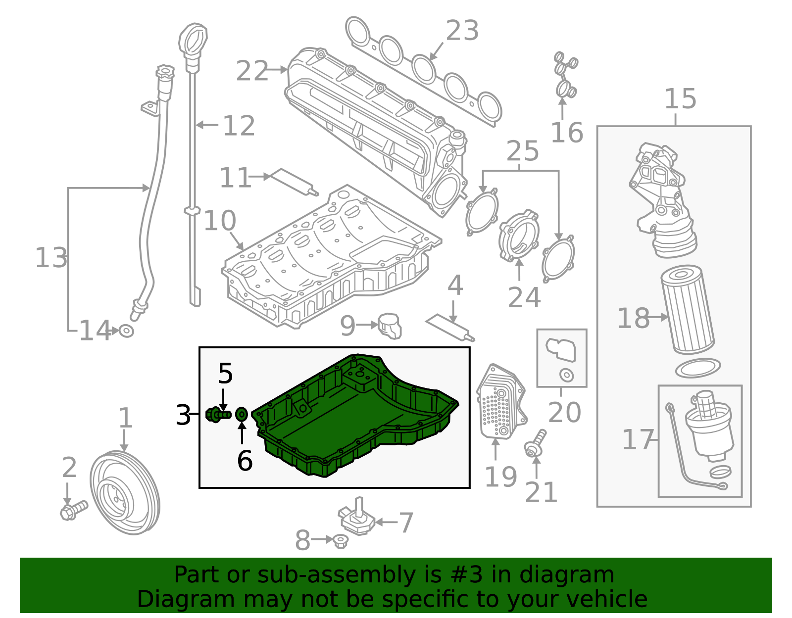 Genuine Audi 07K-103-602-F | Oil Pan | FREE Shipping on Most Orders ...