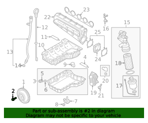 N-912-545-02 - Vibration Damper Bolt 2018-2024 Audi | Audi OEM Parts