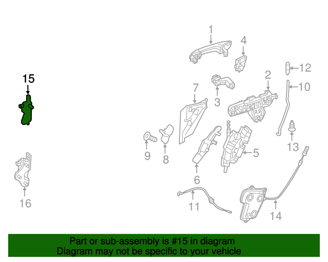 292-730-02-37 - Door Hinge 2016-2019 Mercedes-Benz | AutoNationParts.com