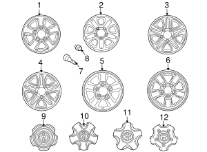 42603-60671 - Center Cap - 2005 2006 Toyota Land Cruiser | Lithia ...