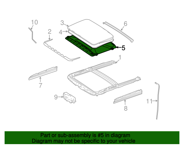 2006-2012 Mercedes-Benz Sunshade 164-780-00-40-7H21 | MB Online Parts