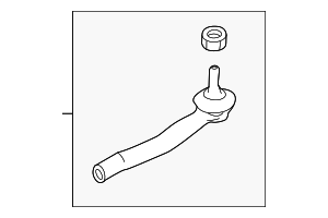 Socket Assembly Tie Rod Otr Left-hand D8640-4BA0B | QuirkParts