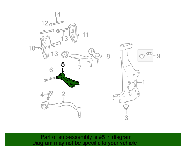 48620-50070 - Lower Control Arm - 2007-2012 Lexus LS460 | My L Parts