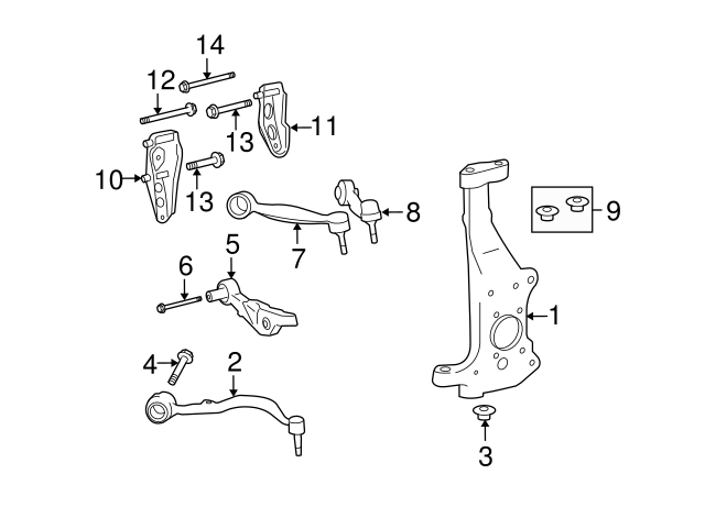 4862059015 - Lower Control Arm For 2007-2012 Lexus LS460 | Lexus OE Parts