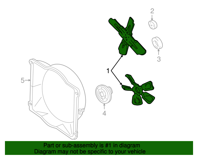 1991-2008 Dodge Fan 52027999AC | TascaParts.com