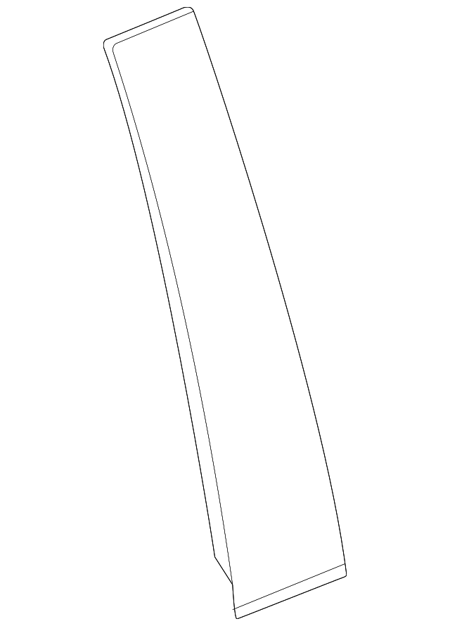 2021-2024 GM Rear Passenger Side Door Window Frame Front Applique ...