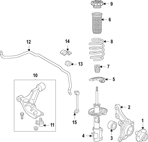 Front Suspension for 2020 Chevrolet Trax | GMPartsDirect.com