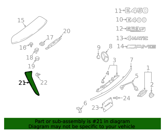 213-790-03-88 - Side Spoiler 2017-2023 Mercedes-Benz | Mercedes-Benz ...