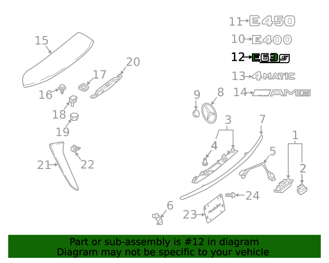 213-817-03-00 - Nameplate 2018-2020 Mercedes-Benz | Mercedes-Benz USA Parts