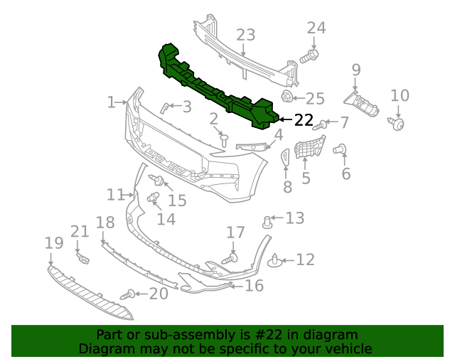 2021-2023 Hyundai Santa Fe Energy Absorber 86521-S1500 | OEM Parts Online
