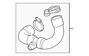 11538645479 - 2012-2018 BMW Connector Hose (11-53-8-645-479) | BMW of ...